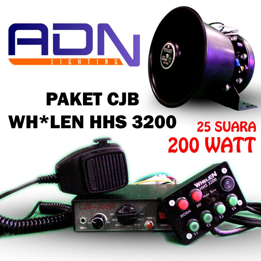 Jual PAKET SIRINE CJB 200 WATT HHS INJECT SUARA WHELEN HHS 3200 25 ...