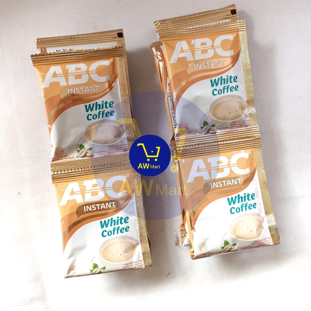 Jual KOPI ABC WHITE COFFE INSTAN (RENCENG 10 SACHET X 20GRAM) | Shopee ...