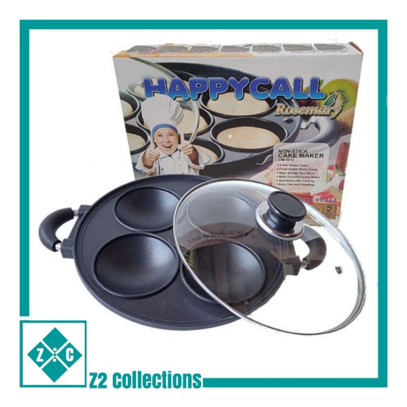Jual HAPPY CALL 4 cekung Cetakan Serabi Cekung Besar Plus Tutup Kaca Loyang Surabi | Shopee ...