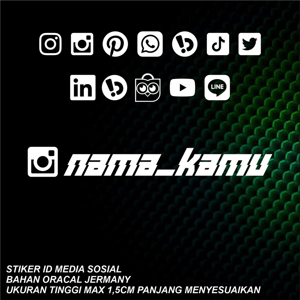 Jual STICKER MEDIA SOSIAL STIKER CUTTING GAMBAR INSTAGRAM FACEBOOK ...