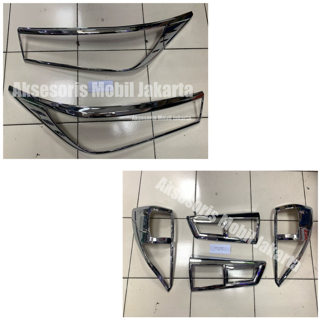 Jual PAKET GARNISH LIST LAMPU CHROME DEPAN BELAKANG INNOVA REBORN 2016 ...