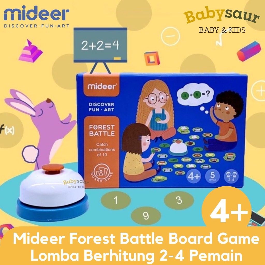 Jual Mideer Forest Battle Mainan Board Game Belajar Lomba Menghitung ...