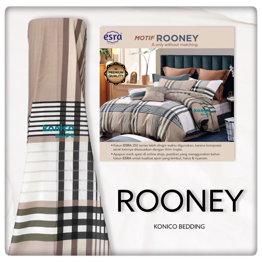 Jual KONICO kain Katun sprei Meteran Motif MINIMALIS ROONEY Tabur Star Esra GROW Catra ELBHE ...