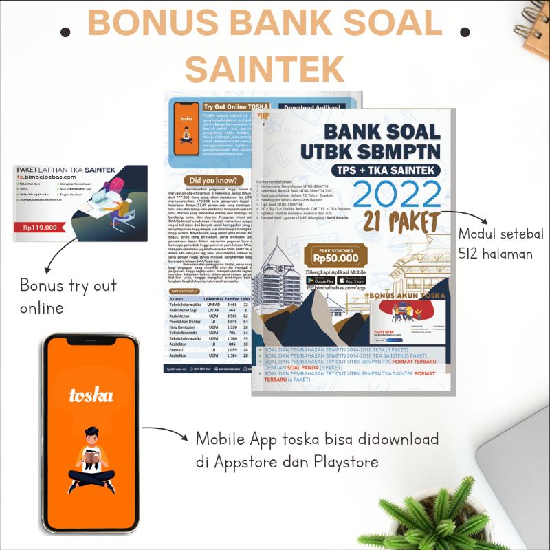 Jual Bank Soal UTBK SBMPTN SAINTEK 2023 Pembahasan IPA - Buku SPMB PKN STAN | Shopee Indonesia