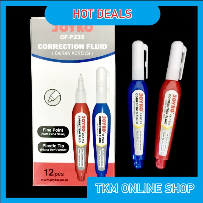 Jual Tipe X Correction Fluid Joyko CF-P235 Tipe X Cair Joyko | Shopee ... Jual Tipe X Correction Fluid Joyko CF-P235 Tipe X Cair Joyko | Shopee ...