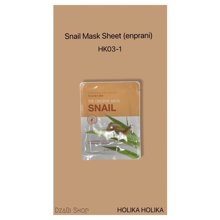 Jual ENPRANI The Original Mask Sheet Snail | Shopee Indonesia