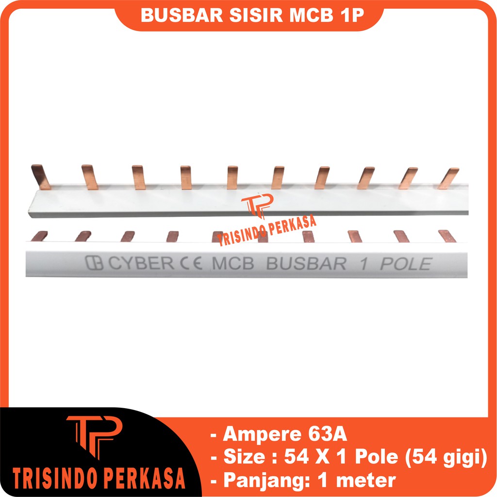 Jual BUSBAR 1P 63A busbar sisir 1p mcb 1 phase 1 meter rel sisir Jumper ...