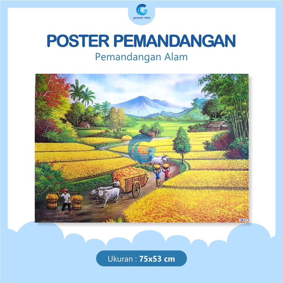 Jual Poster Dinding Tempel Jumbo Lukisan Alam Glossy | Shopee Indonesia
