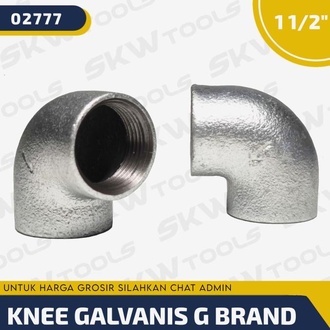 Jual Termantab] Elbow / Knee / Keni Besi Galvanis Drat 1 1/2" / Pipa ...