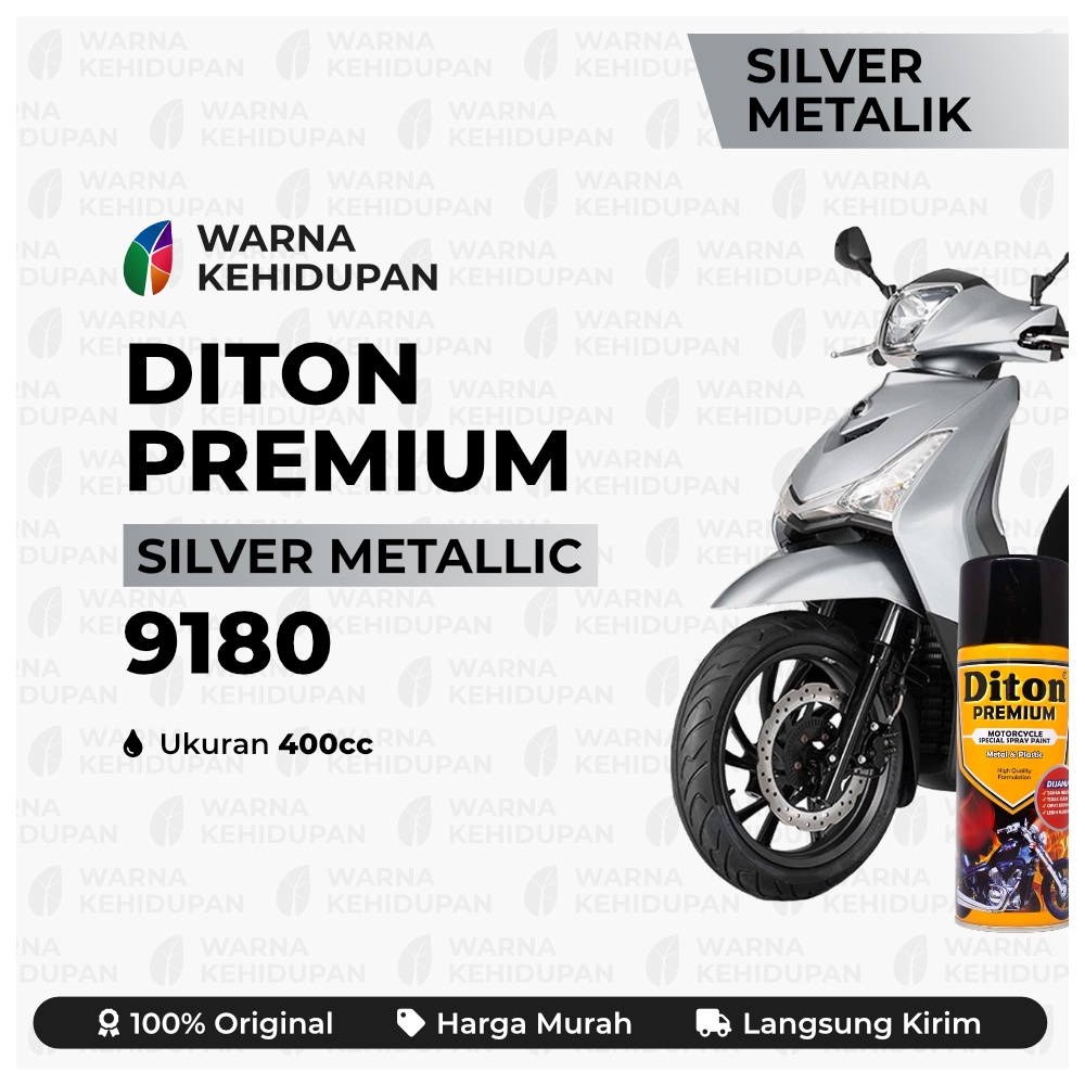 Jual DITON PREMIUM SILVER METALLIC SILVER METALIK 9180 CAT SEMPROT ...