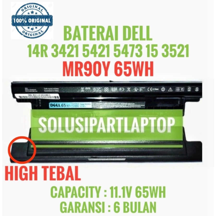 Jual Baterai Laptop Dell Latitude 3440 3540 E3440 MR90Y Ori | Shopee ...
