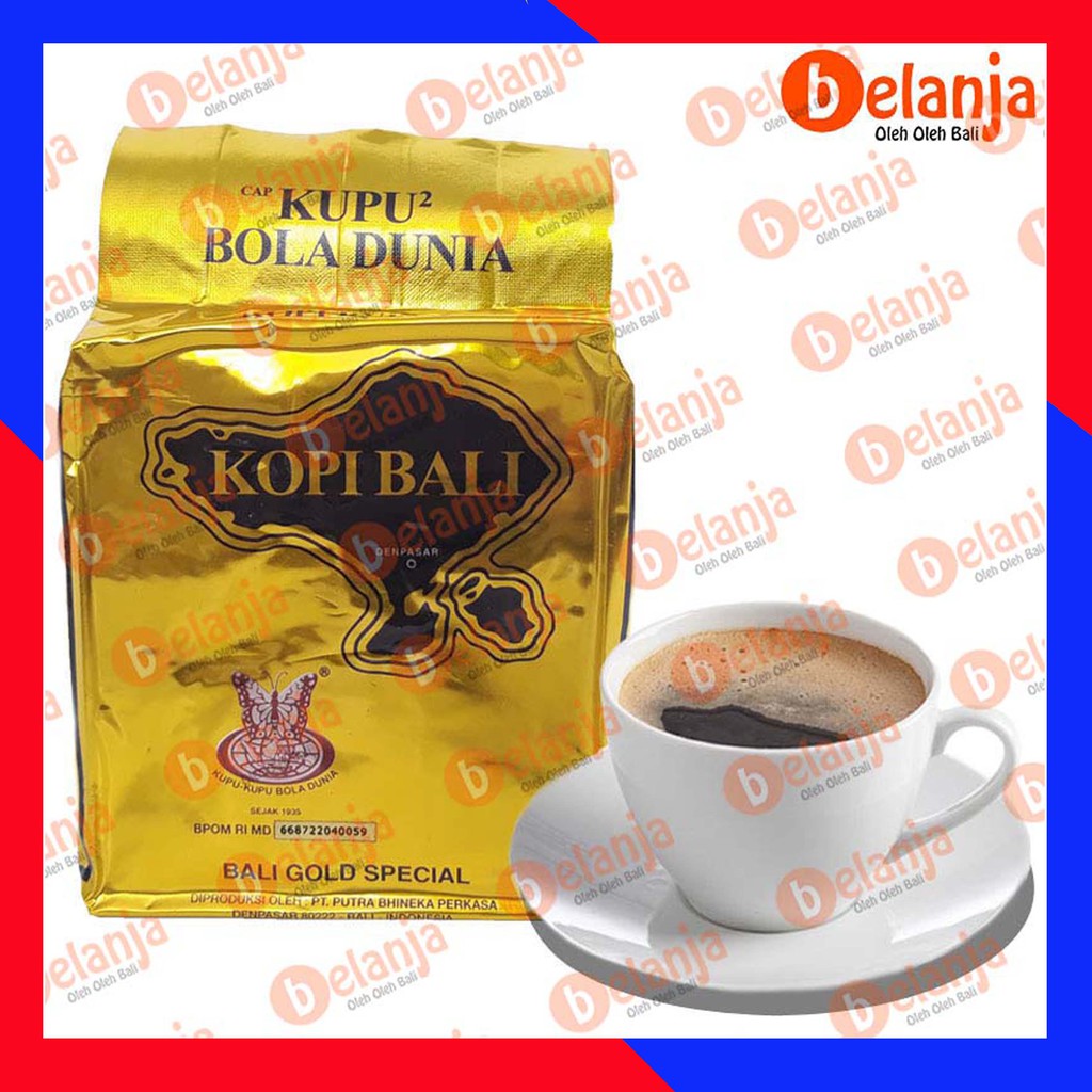 Jual Kopi Bali KUPU2 BOLA DUNIA Gold 250 gr kopi bubuk asli bali oleh ...