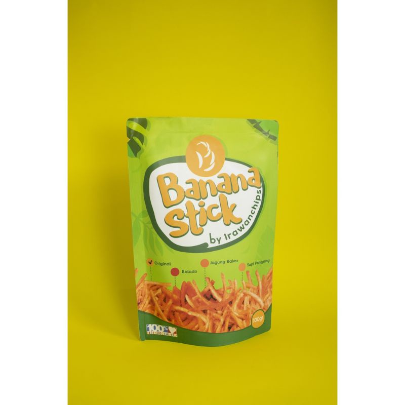 Jual Banana Stick By Irawanchips 100 gram | Shopee Indonesia