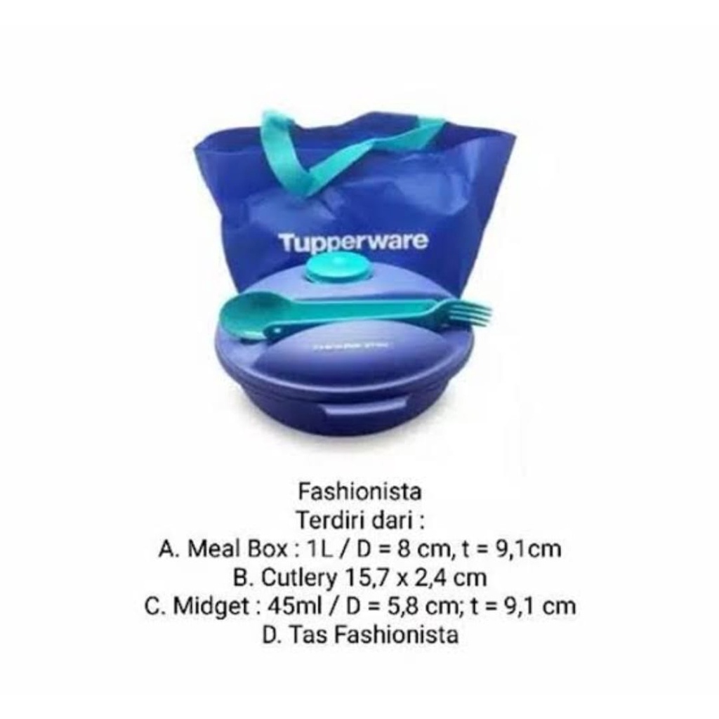 Jual Tupperware Meal Box (Fashionista Meal Box) | Shopee Indonesia