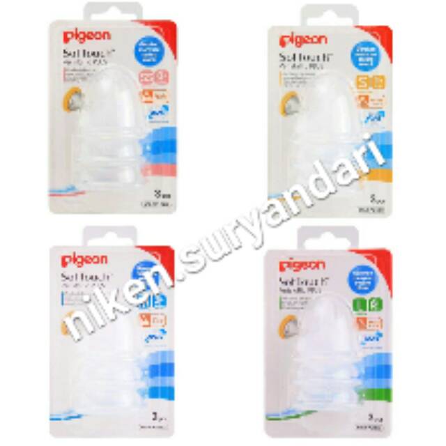 Jual Pigeon Peristaltic Plus Size SS S M L Wide Neck Peristaltik Wideneck Nipple Teat Dot Isi 3 ...