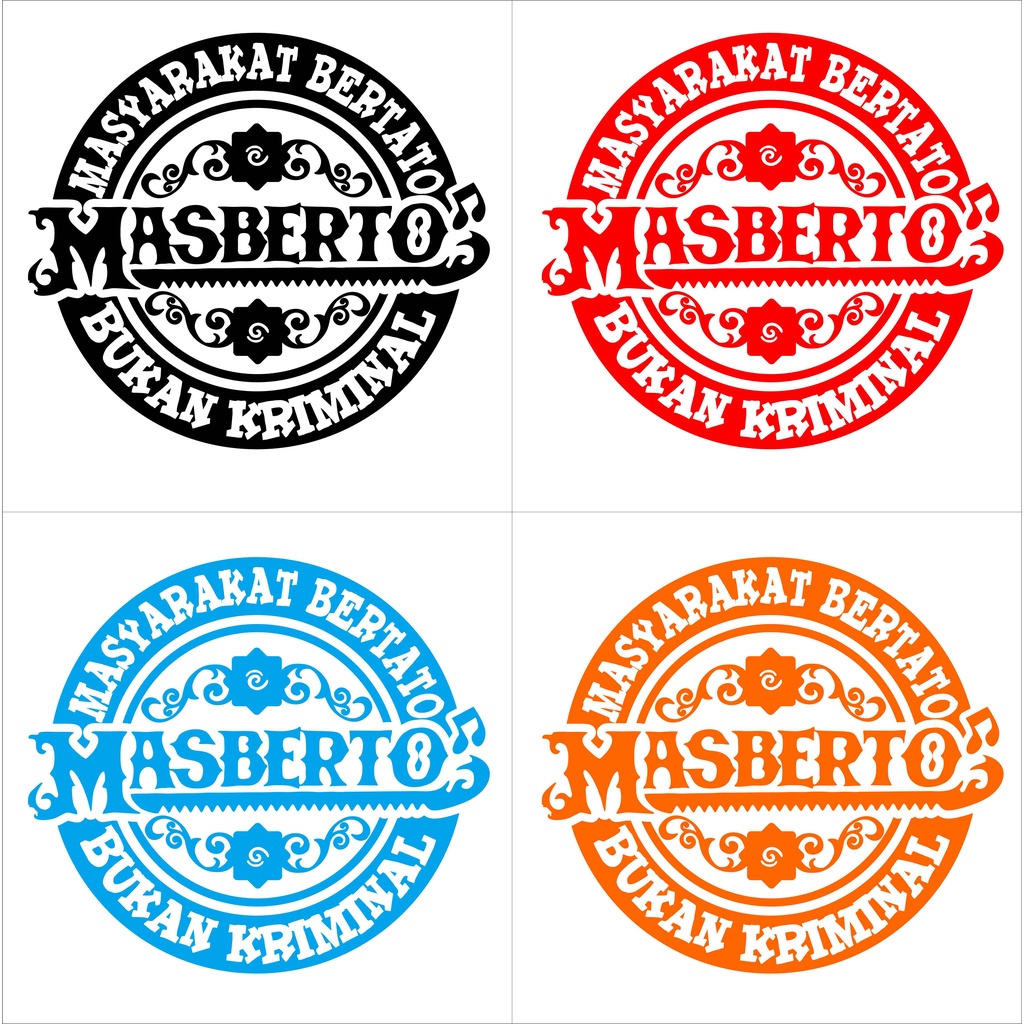 Jual catting sticker masberto mobil Aksesoris sticker mobil | Shopee ...