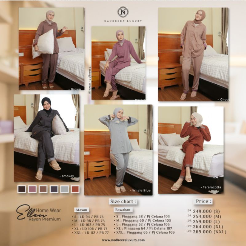 Jual ELLEN HOME WARE by Nadheera Luxury [ Nadheera Dress Series ] Gamis Nadheera Luxury | Shopee ...