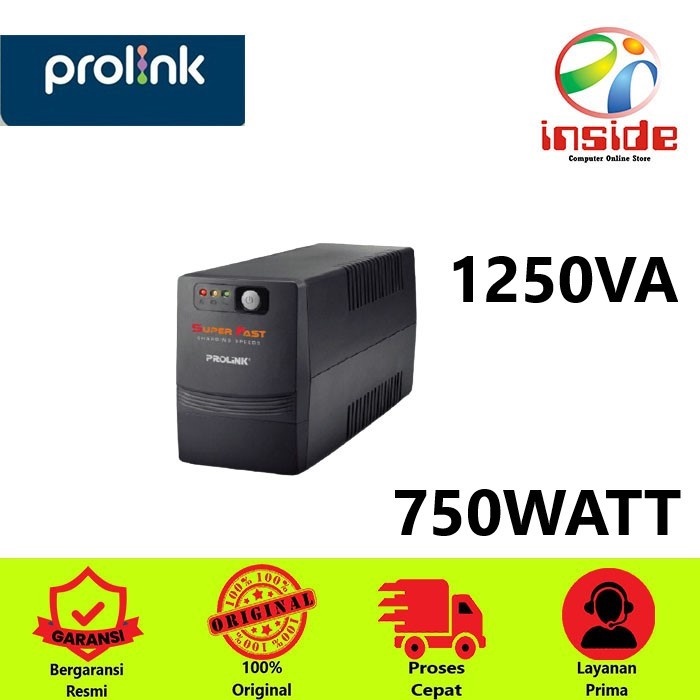 Jual UPS PROLINK PRO-1250 SFCU / 1250VA 750Watt AVR Super Charging ...