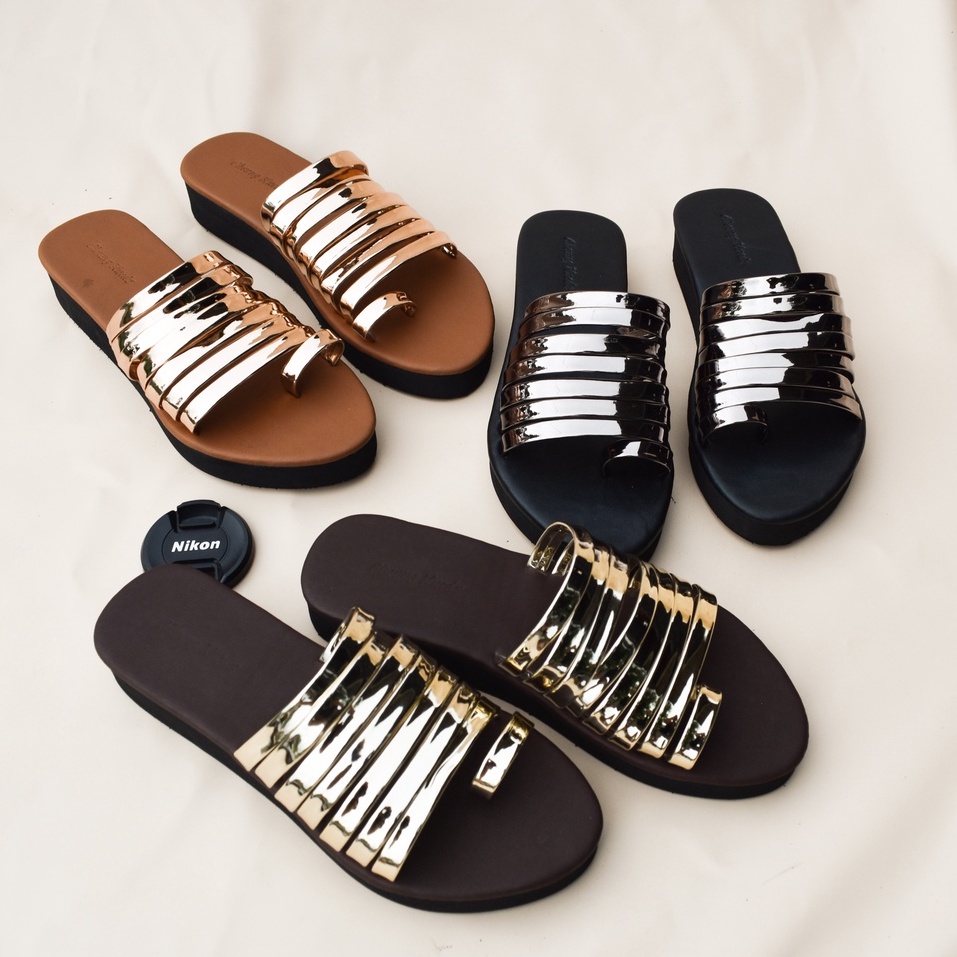 Jual Sendal slop manohara 3cm terbaru lembut berkualitas | Shopee Indonesia