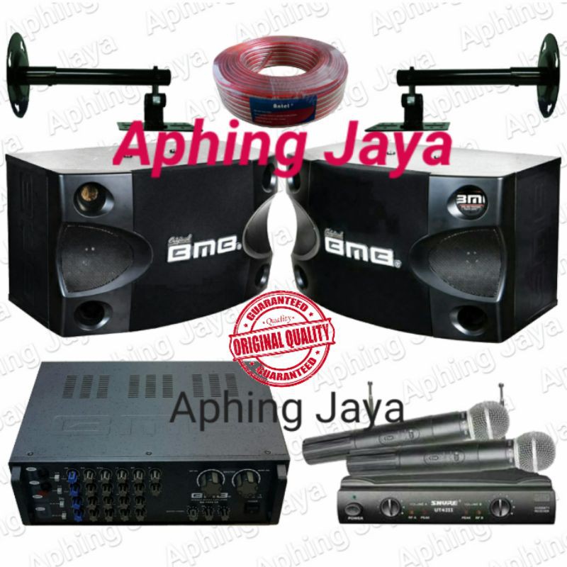 Jual Paket Karaoke Sound System Speaker BMB 8" + Amplifier BMB DA-1600 ...