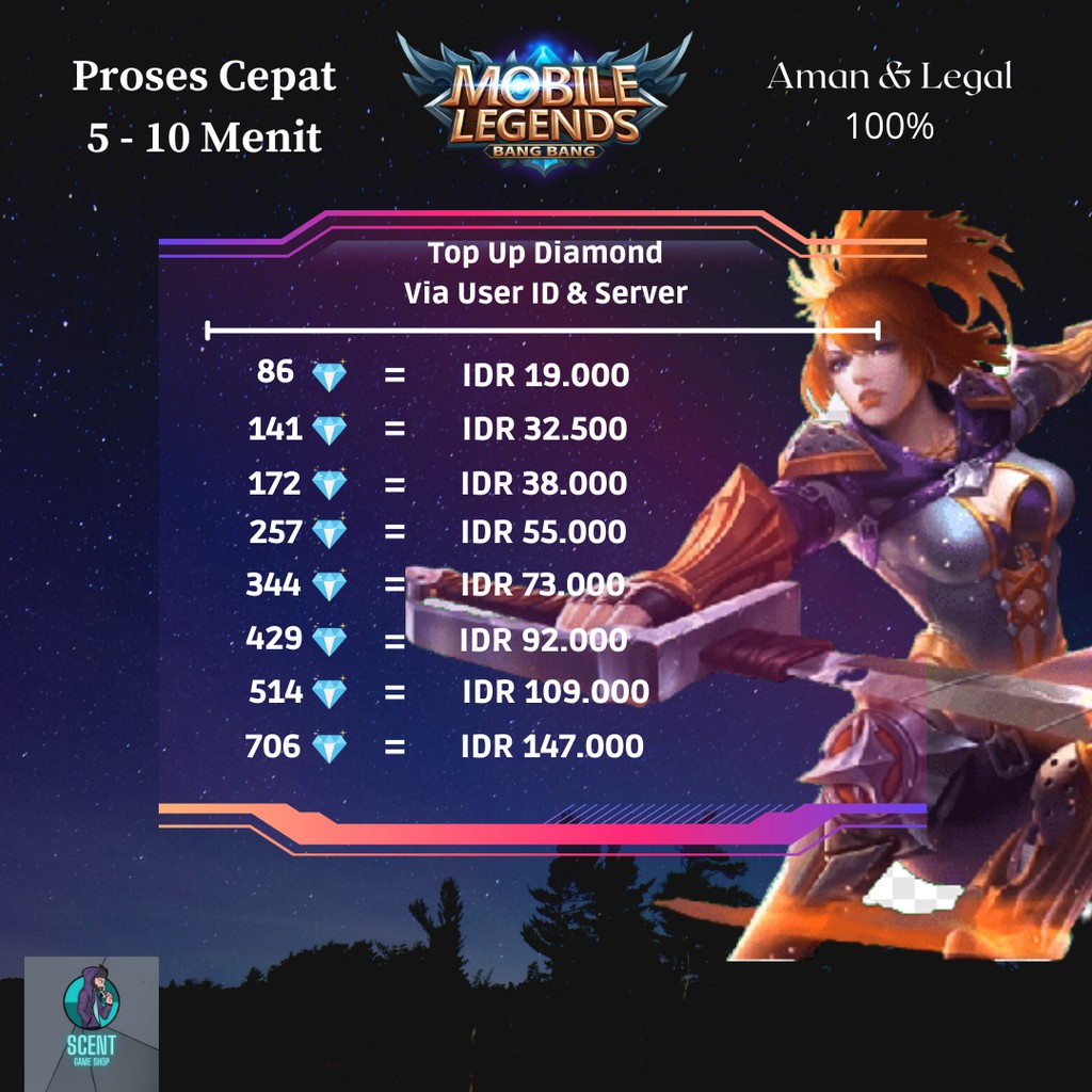 Jual Mobile Legend Diamond termurah Legal & Aman | Shopee Indonesia