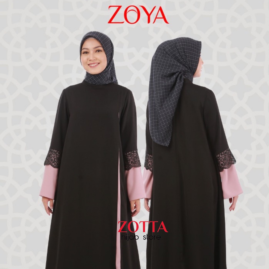 Jual Gamis Zoya Terbaru Zoya Odela Dress 2 Layer Combinasi | Shopee ...