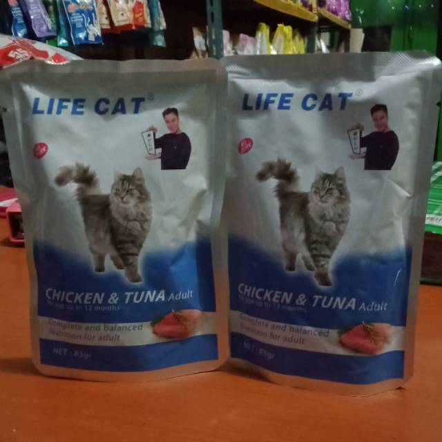 Jual Life Cat Pouch Adult Chicken & Tuna 85g | Shopee Indonesia