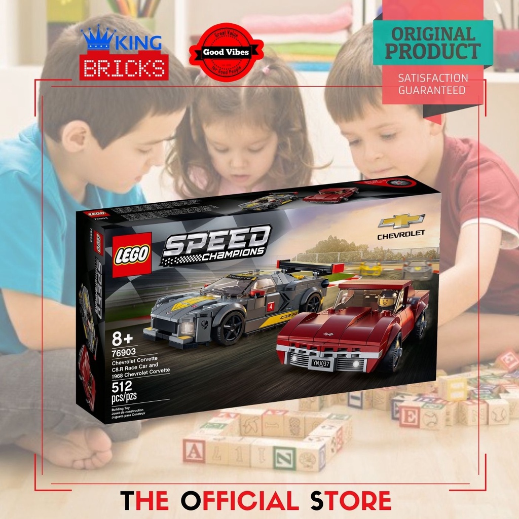 Jual LEGO Original SPEED CHAMPIONS 76903 Chevrolet Corvette C8.R Race ...
