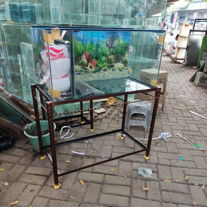 Jual Aquarium 80x40x40 filter samping dan rak besinya | Shopee Indonesia
