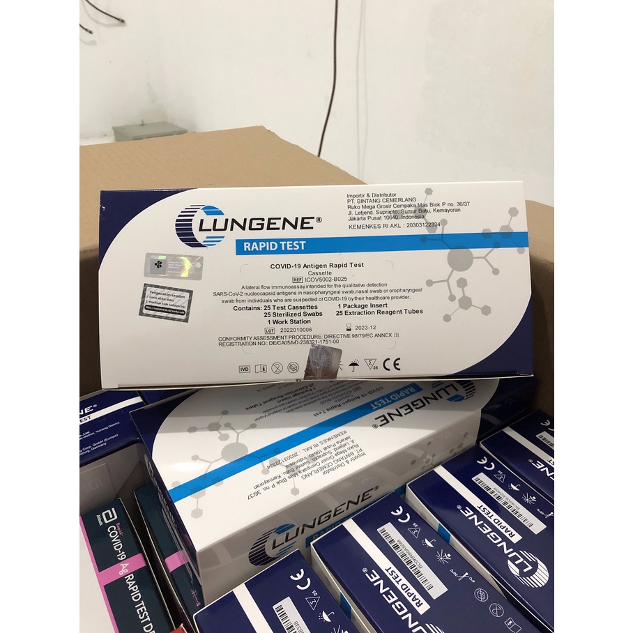 Jual CLUNGENE BIRU AKL | SWAB ANTIGEN | RAPID TEST | LUNGENE BLUE | 1 ...