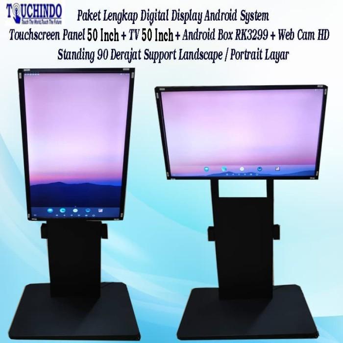 Jual Paket Lengkap Digital Display Touchscreen 50 Inch Android System ...