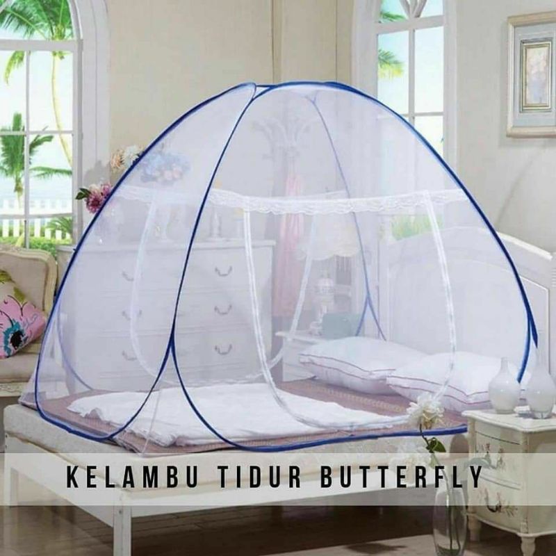 Jual KELAMBU TENDA BUTTERFLY/ Kelambu Lipat Portable | Shopee Indonesia
