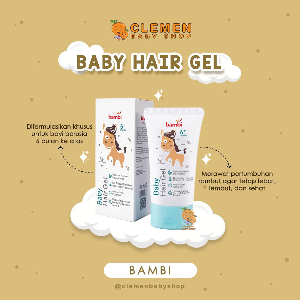 Jual Bambi Baby Hair Gel 50 ML | Shopee Indonesia