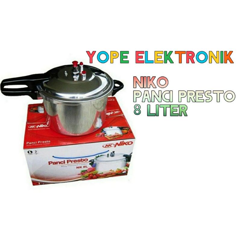 Jual Panci Presto Niko Kapasitas 8 Liter NK 8L Semarang Gosend Available | Shopee Indonesia