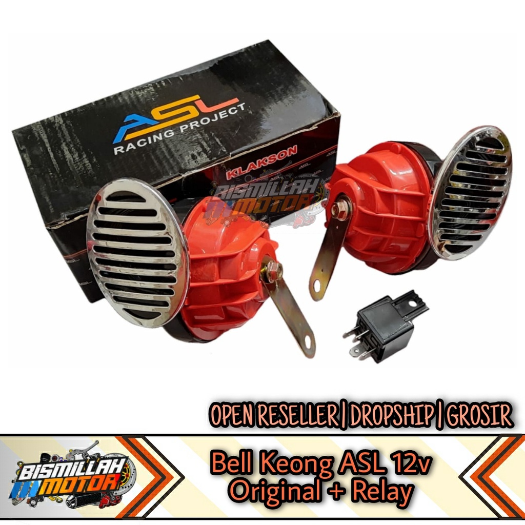Jual BELL KLAKSON MODEL KEONG ASL 12V ORIGINAL + RELAY | Shopee Indonesia