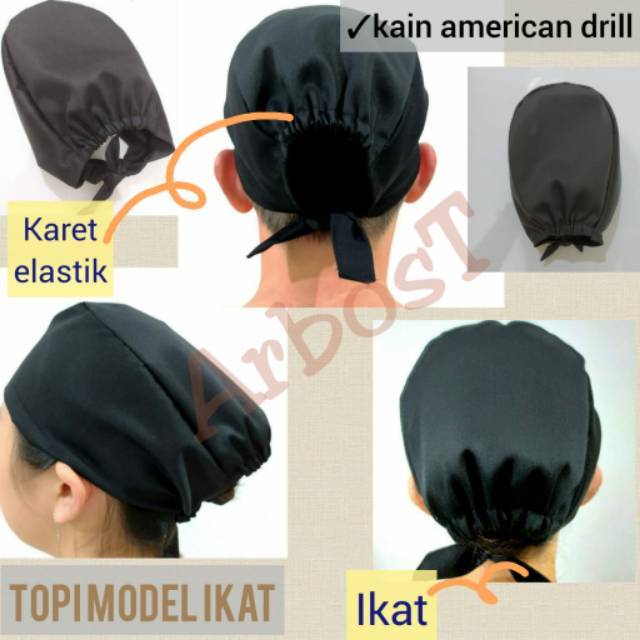 Jual Topi Operasi Surgical Cap Topi Chef Koki Masak Topi Pekerja Pabrik ...