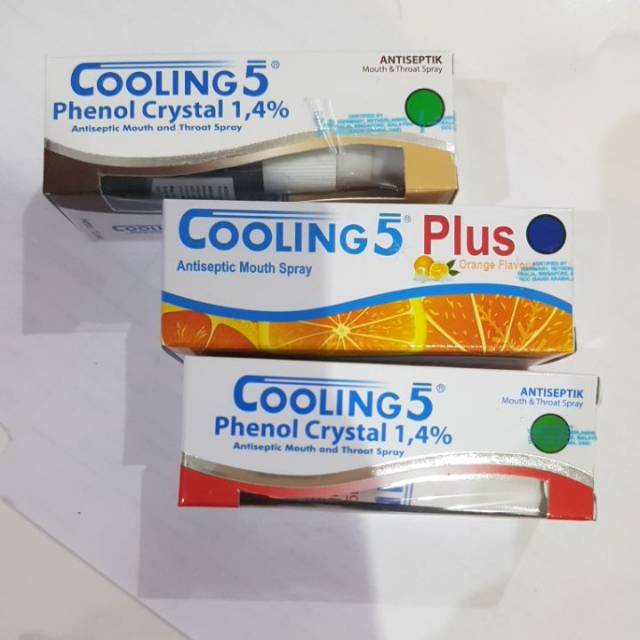 Jual Cooling 5 spray mulut dan tenggorokan 3 varian 1 botol @ 15 ml ...