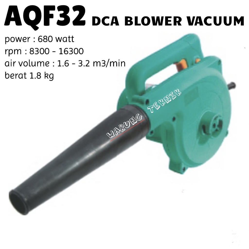 Jual DCA AQF32 ELECTRIC BLOWER VACUUM MESIN TIUP DAN VACUUM ANGIN ...