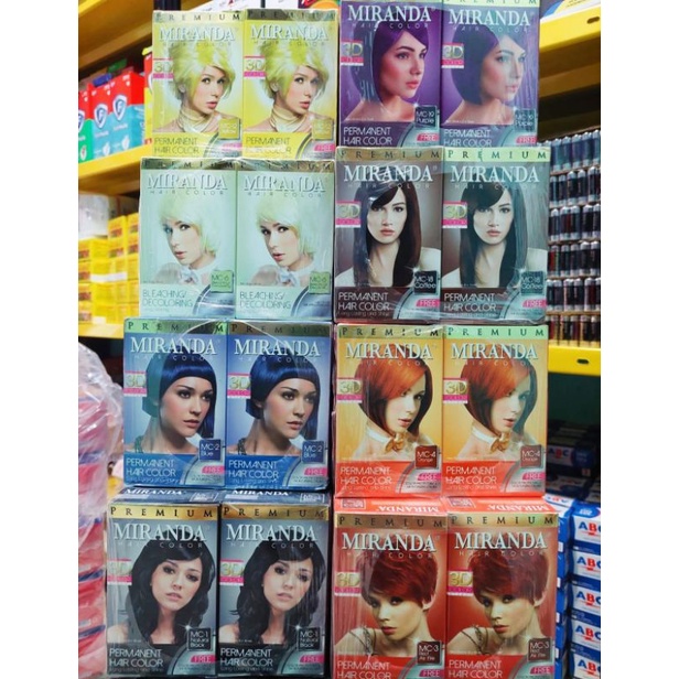 Jual pewarna rambut MIRANDA hair color / semir rambut | Shopee Indonesia