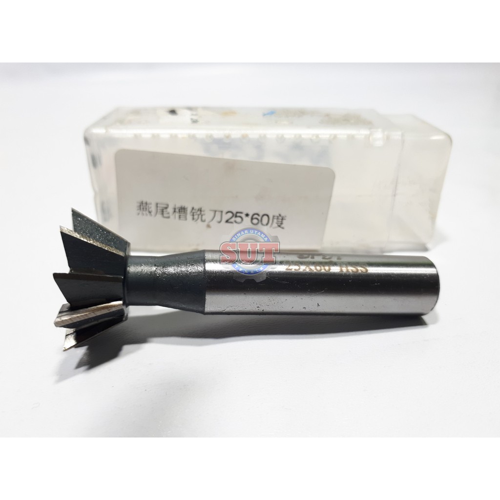 Jual Dovetail 25x60 Ekor Burung Dove Tail Cutter Milling T Slot Cutter ...