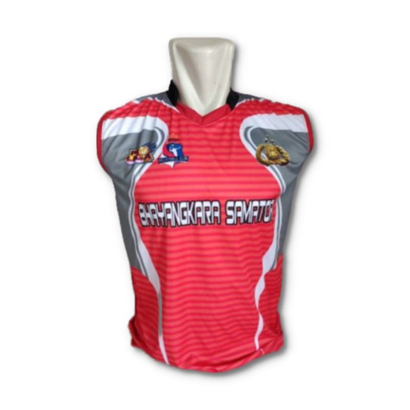 Jual setelan kaos voli jersey voli proliga 2022 bayangkara samator ...