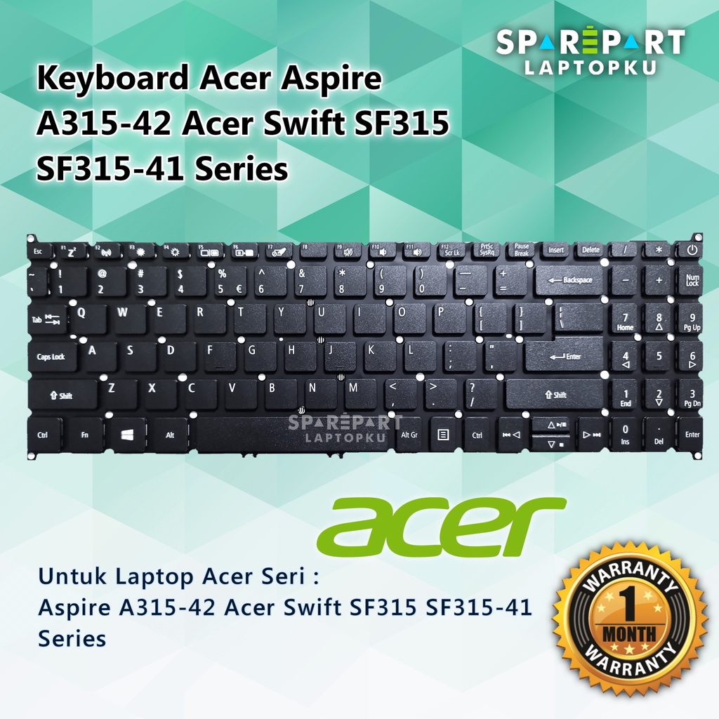 Jual Keyboard Acer Aspire A315-42 Acer Swift SF315 SF315-41 Series ...