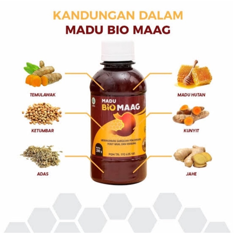 Jual madu biomaag herbal untuk lambung gerd pencernaan | Shopee Indonesia