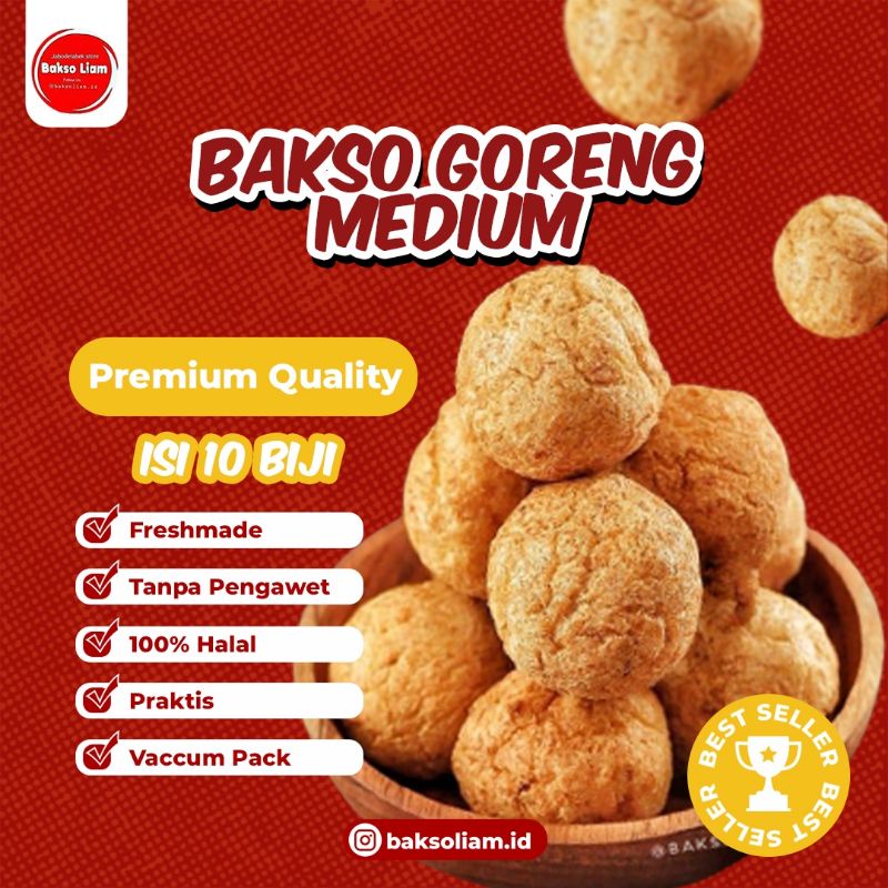 Jual Bakso Goreng Kopong Medium isi 10 | Shopee Indonesia