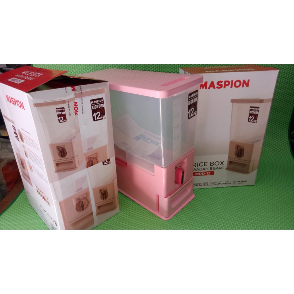 Jual Rice Box 12 kg - Wadah Beras / Maspion / Plastik | Shopee Indonesia