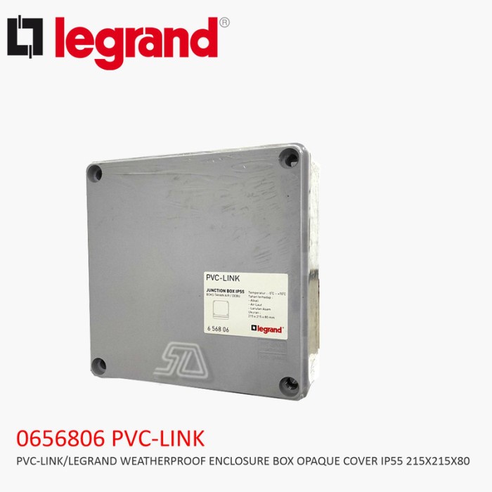 Jual PVC-LINK WEATHERPROOF ENCLOSURE BOX OPAQUE COVER IP55 215X215X80 ...