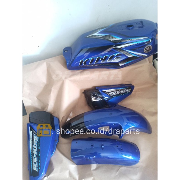 Jual Tangki Set Rx King Biru Semua Tahun Striping Lapis Clear Tebal ...