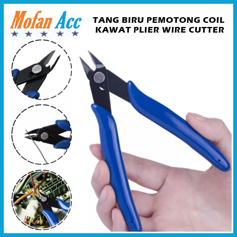 Jual Tang Potong Gulungan Kawat 170 Mini Plier Wire Cutter Tang Biru ...