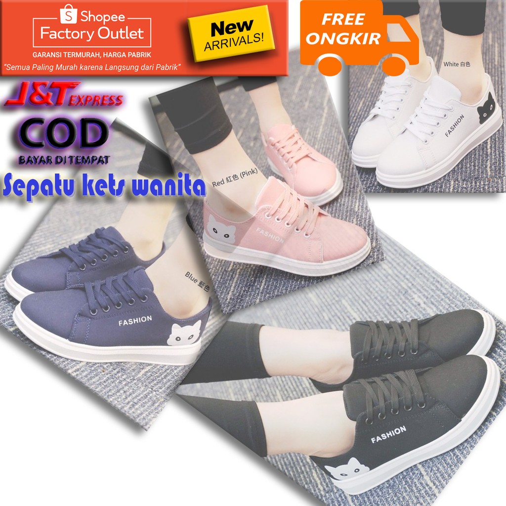 Jual SEPATU KETS SNEAKERS TALI KET SNEAKER WANITA PEREMPUAN CEWEK CEWE ...