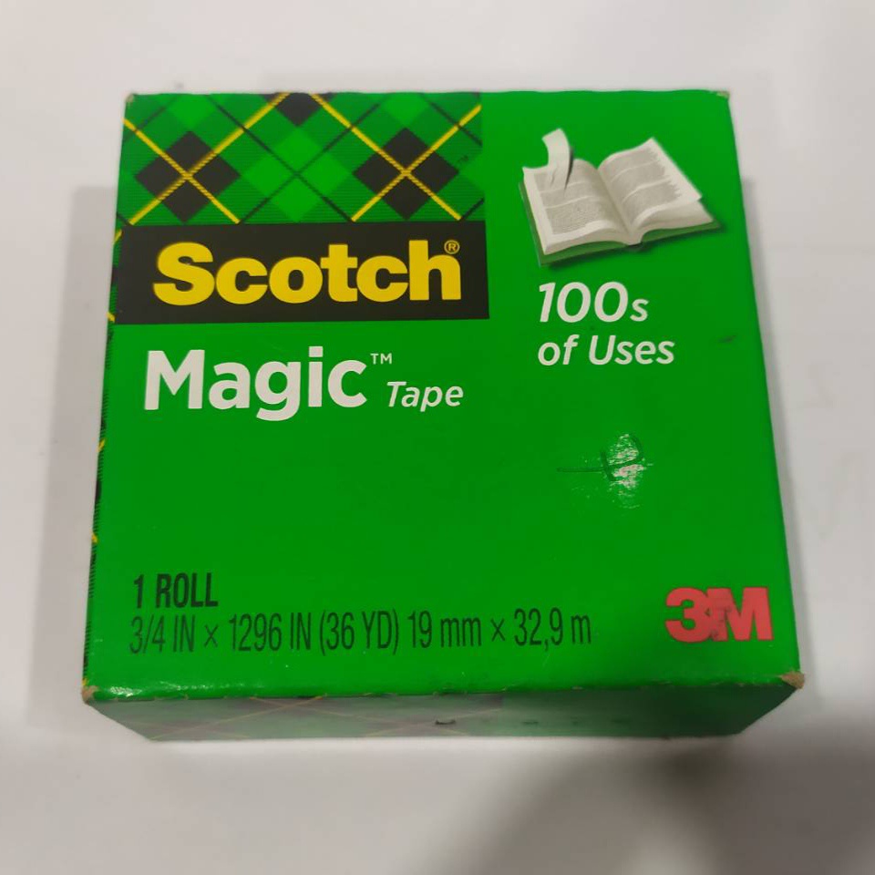 Jual Solasi / selotip Transparan Scotch 3M Magic Tape 810 3/4 inch x 36 ...